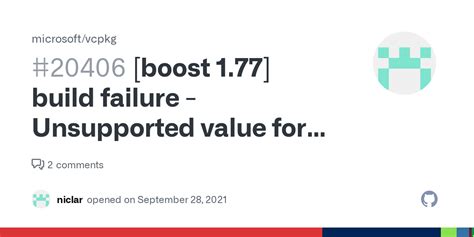 Boost Build Failure Unsupported Value For VCPKG PLATFORM TOOLSET V Issue