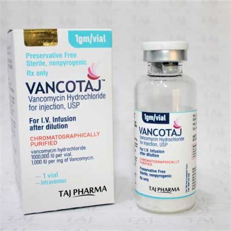 Vancomycin Hydrochloride For Injection Usp 1gm At Best Price In Mumbai