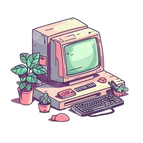 Clipart Retro Del Computer Portatile