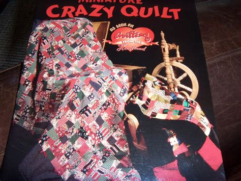 Miniature Crazy Quilt Book And 6 Acrylic Templates As Seen On