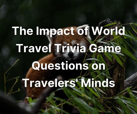 Impact Of Best World Travel Trivia Game Questions100