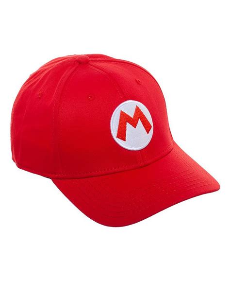 Super Mario Mens Mario Red Cosplay Hat Macys