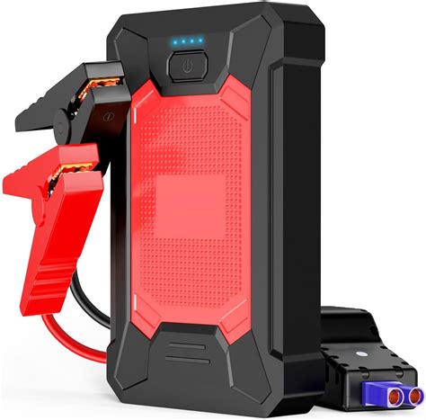 Amazon Slub ジャンプスターター 10000mah 12v車用エンジンスターター 600aピーク電流 Sosストロボライト