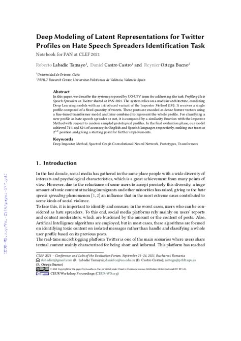 pdf deep modeling of latent representations for twitter profiles on