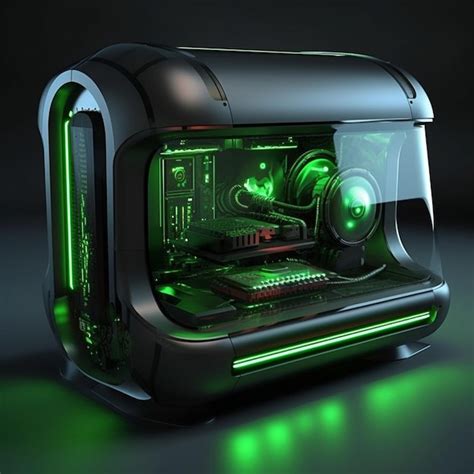 Premium Ai Image Photo Highttech Plasma Quantum Computer Tube With