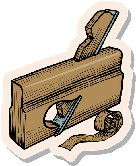 Hand Drawn Sticker Style Wooden Plane Icon Vector Illustration 39394232
