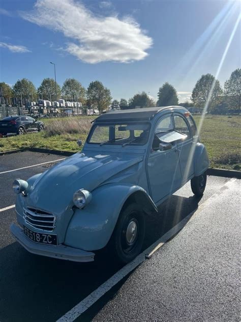 1970 Citroen 2cv Cinza Manual 4 Velocidades Volante à Esquerda Em