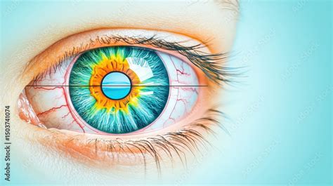 Glaucoma Diagnosis A Detailed Cross Sectional Diagram Of An Eye