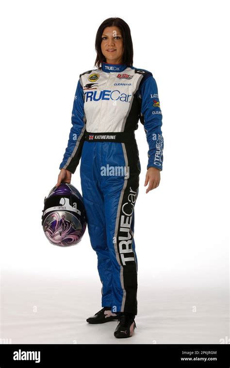 Katherine Legge Poses During Indycar Series Portrait Session In St Petersberg Fla On Wednesday
