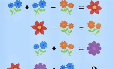 Which Flower Replaces The Question Mark With Answer Forward Junction