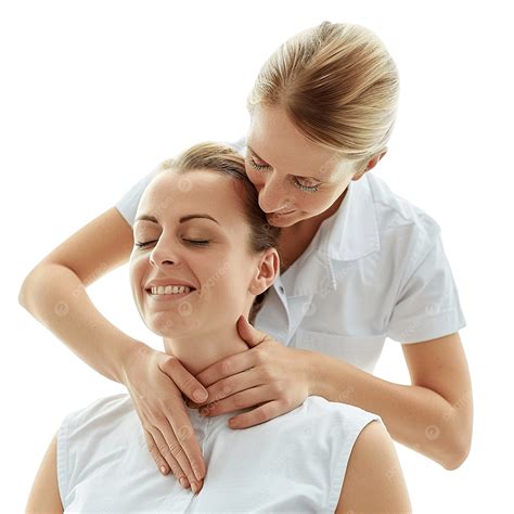 Physiotherapist Giving A Neck Massage Physiotherapy Physiotherapist