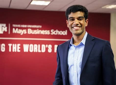 👍 Sunjay Letchuman ‘22 One Of Our Texas Aandm Foundation Facebook