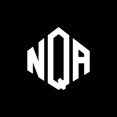 Diseño De Logotipo De Letra Nqa Con Forma De Polígono Nqa Poligono Y