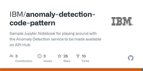 GitHub IBM Anomaly Detection Code Pattern Sample Jupyter Notebook For Playing Around With The