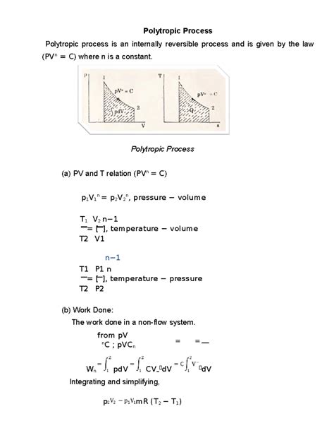 Polytropic Process Polytropic Process Polytropic Process Is An