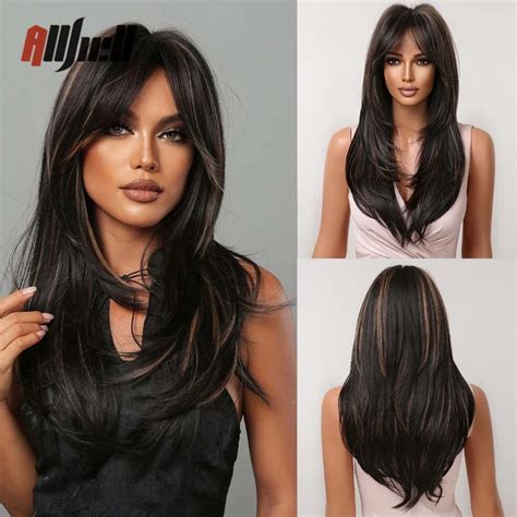 Shoulder Length Layered Black Hair