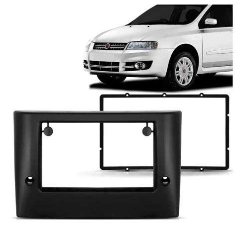 Moldura Fiat Stilo 2 Din 7 Polegadas Preta Shopee Brasil