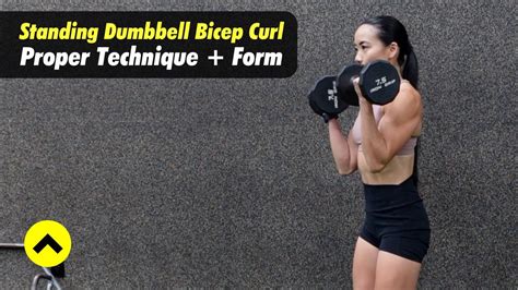 Standing Dumbbell Bicep Curl Proper Technique Form Tips Youtube