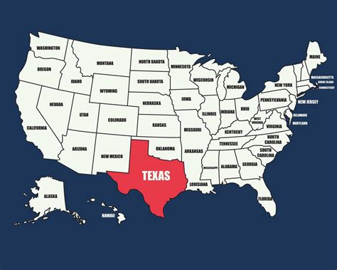 Map With States Labeled