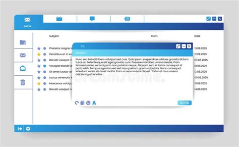Outlook Email Screen Stock Illustrations 27 Outlook Email Screen