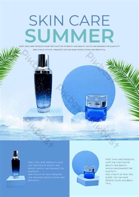 Fashion Water Sense Creative Skin Care Promotion Promotion Poster