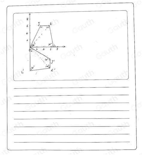 Solved Quadrilateral JKLM Is Rotated Clockwise About The Origin To Produce Quadrilateral J