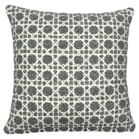 Modern Textured Patterned Throw Pillow Blue Cannage By Evolution21