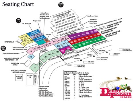 Churchill Downs Seating Chart Derby Tickets Inc