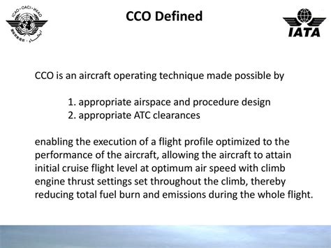 Continuous Climb Operations Cco Ppt Download