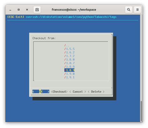 Checkout Svn Con Dialog E Bash Blog Di Francesco Guarnieri