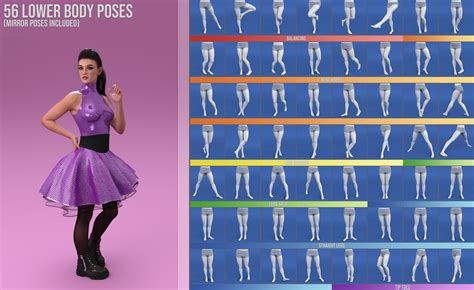 NG Build Your Own Standing Straight Poses For Genesis Daz D