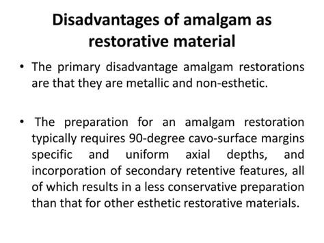 Class V And Vi Amalgam Cavity Preparations Pptx