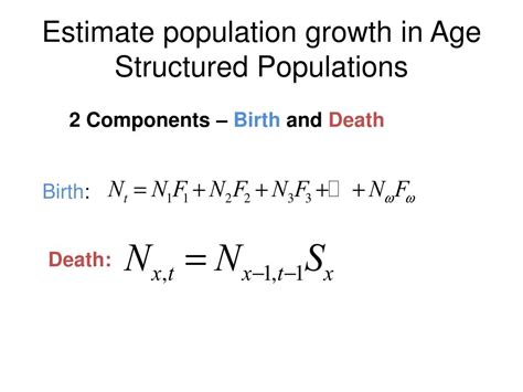 Ppt Population Ecology And Demography Leslie Matrices And Population