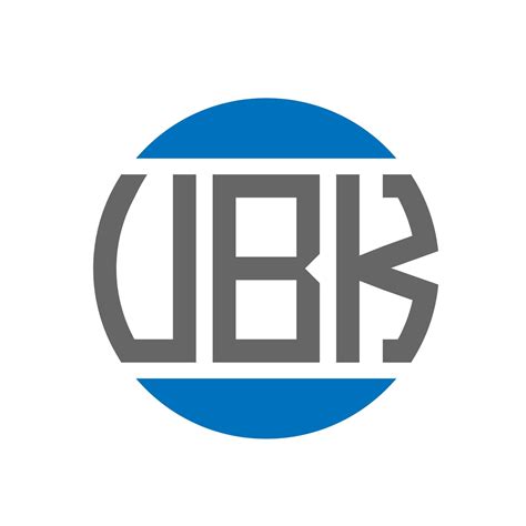 Ubk Letter Logo Design On White Background Ubk Creative Initials