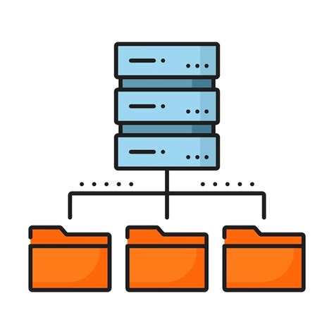 Icona Di Cloud Di Rete Di Database Per Server Di Archiviazione Dati Vettore Premium