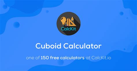 Calckit Cuboid Calculator