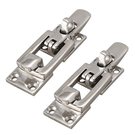 2x 316 Stainless Steel Marine Boat Door Lock Latch Catch Anti Rattle