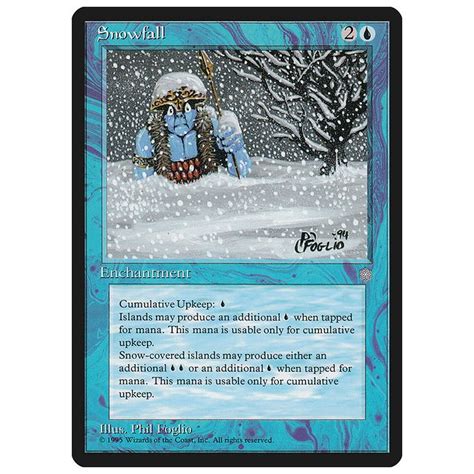 Snowfall Ice Age Ice 101 English K Mtg Magic The Gathering