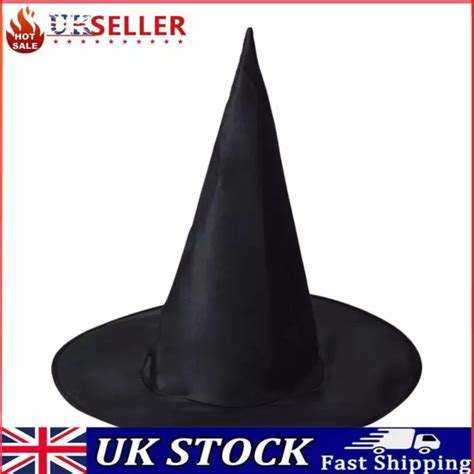 Halloween Black Witch Hat With Led Lights Glowing Witch Hat For Party