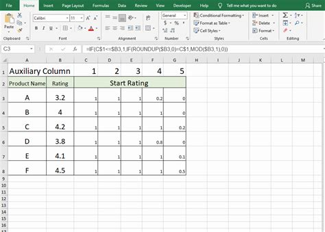 Create A Five Star Rating System In Microsoft Excel My Microsoft