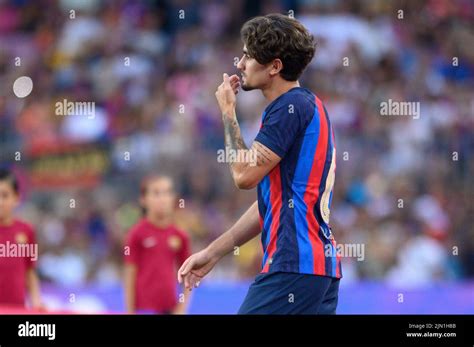 Alex Collado Of Fc Barcelona During The Joan Gamper Trophy Match Between Fc Barcelona And Pumas
