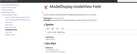 Karamba ModelView Field Doesn T Exist Karamba D McNeel Forum