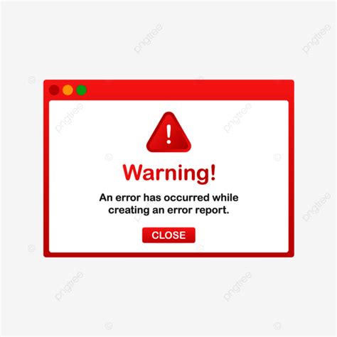Pop Up Design Vector Design Images Modern Warning Pop Up With Flat