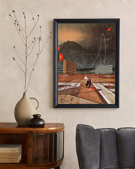 Tracing Your Steps Art Print Collage Art Retro Space Futuristic
