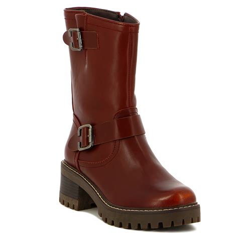 Country Bota De Mujer Caña Media Bordo Bordo — Macri