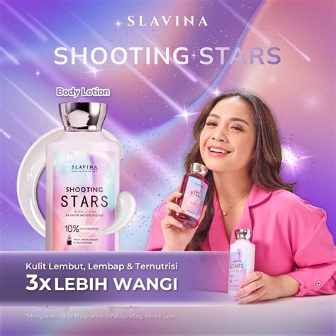 Jual Body Lotion Shooting Stars Slavina Kemasan Mini Share In Jar Tester 10ml Shopee