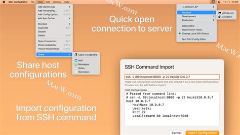 ssh config editor mac破解版 ssh config editor pro for mac ssh配置文件管理器 macw下载站