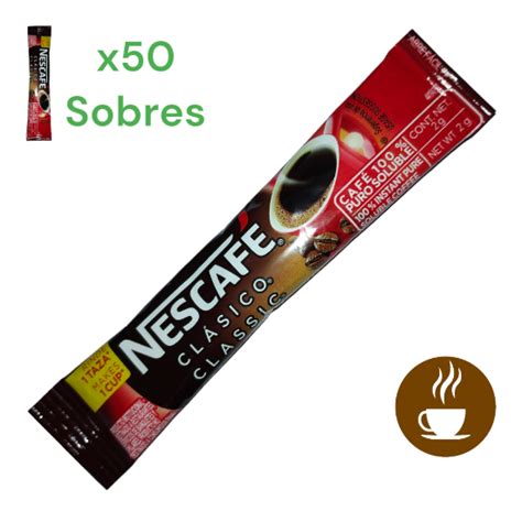 Nescafe Clasico Stick 50 Sobres De 2g Correosclic