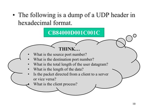 User Datagram Protocol Pptx Computer Networking Computing
