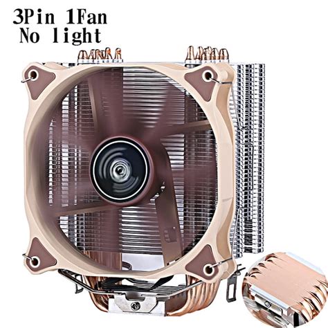 Computer Cpu Processor Cooling 120mm Fan 6 Heat Pipe Cooler Suitable